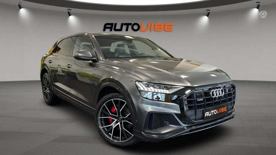 Pelēks Audi Q8 2019 Viļņa, ar dzinēja tilpumu 3.00 L un nobraukumu 179 tūkst. km par 39999 €, foto 4 vietnē AUTOMOTO.COM.LV
