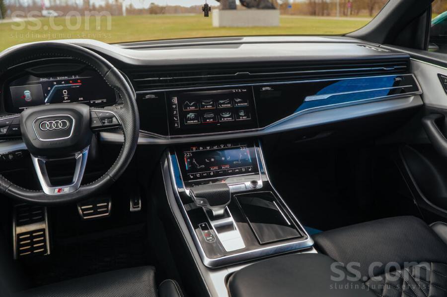 Grey Audi Q8 2019 in Riga, with an engine capacity of 3.00 L and mileage of 195 thousand km for 53500 €, photo 13 on AUTOMOTO.COM.LV