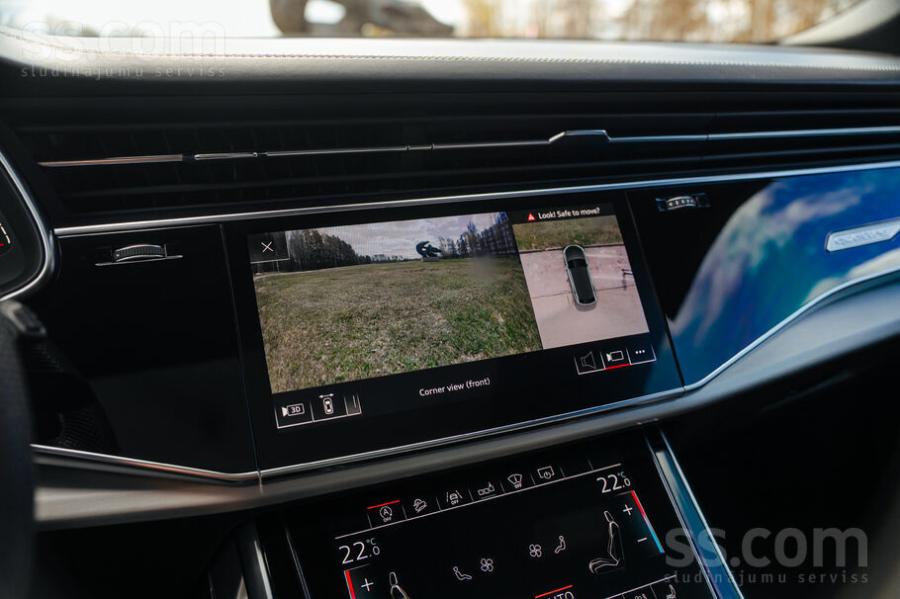 Grey Audi Q8 2019 in Riga, with an engine capacity of 3.00 L and mileage of 195 thousand km for 53500 €, photo 24 on AUTOMOTO.COM.LV