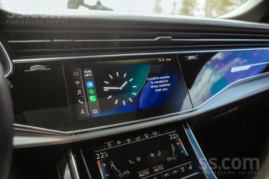 Grey Audi Q8 2019 in Riga, with an engine capacity of 3.00 L and mileage of 195 thousand km for 53500 €, photo 25 on AUTOMOTO.COM.LV