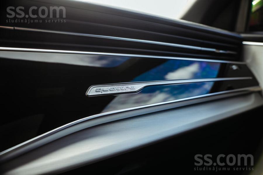 Grey Audi Q8 2019 in Riga, with an engine capacity of 3.00 L and mileage of 195 thousand km for 53500 €, photo 30 on AUTOMOTO.COM.LV