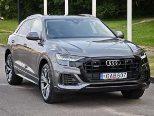 Pelēks Audi Q8 2019 Viļņa, ar dzinēja tilpumu 3.00 L un nobraukumu 133 tūkst. km par 43000 €, foto  vietnē AUTOMOTO.COM.LV