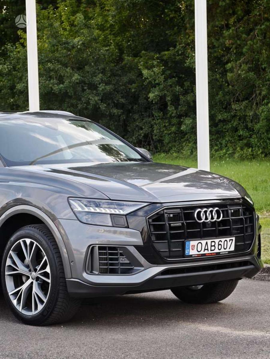 Pelēks Audi Q8 2019 Viļņa, ar dzinēja tilpumu 3.00 L un nobraukumu 133 tūkst. km par 43000 €, foto 3 vietnē AUTOMOTO.COM.LV