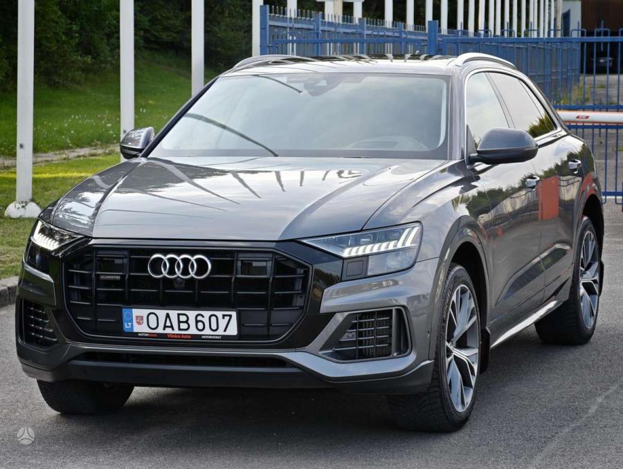 Pelēks Audi Q8 2019 Viļņa, ar dzinēja tilpumu 3.00 L un nobraukumu 133 tūkst. km par 43000 €, foto 4 vietnē AUTOMOTO.COM.LV