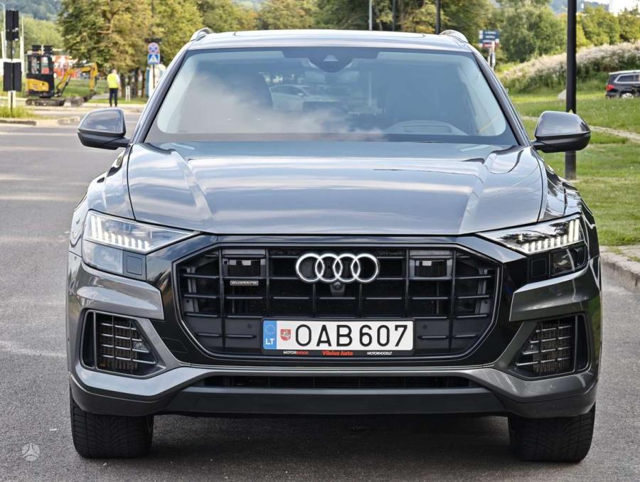 Pelēks Audi Q8 2019 Viļņa, ar dzinēja tilpumu 3.00 L un nobraukumu 133 tūkst. km par 43000 €, foto 5 vietnē AUTOMOTO.COM.LV