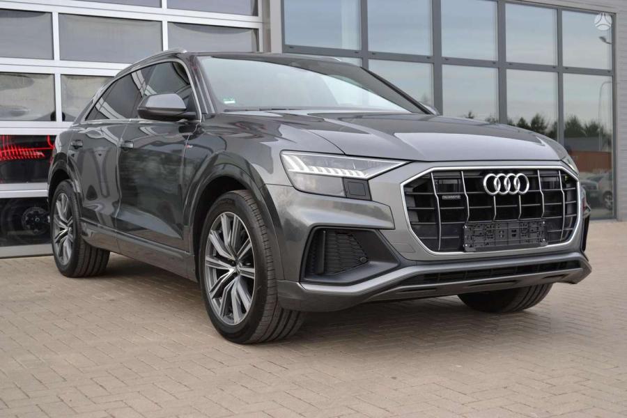 Серый Ауди Q8 2019 в Вильнюс, объемом двигателя 2.97 л и пробегом 120 тыс. км за 47000 €, фото 5 на AUTOMOTO.COM.LV