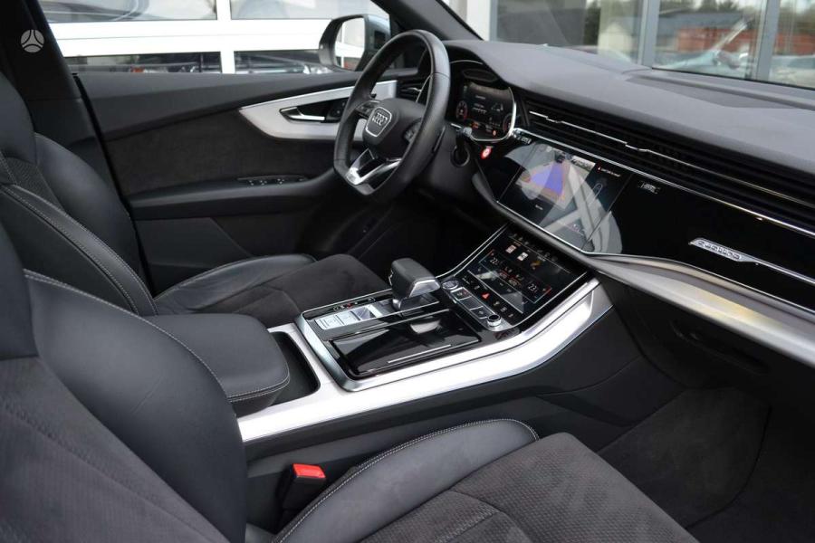 Серый Ауди Q8 2019 в Вильнюс, объемом двигателя 2.97 л и пробегом 120 тыс. км за 47000 €, фото 41 на AUTOMOTO.COM.LV