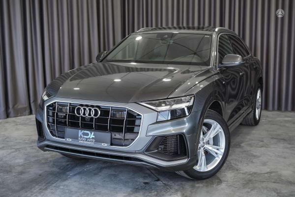 Grey Audi Q8 2019 in Marijampole, with an engine capacity of 3.00 L and mileage of 61 thousand km for 40950 €, photo 5 on AUTOMOTO.COM.LV