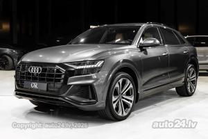 Pelēks Audi Q8 2020 Rīga, ar dzinēja tilpumu 3.00 L un nobraukumu 108 tūkst. km par 52490 €, foto  vietnē AUTOMOTO.COM.LV