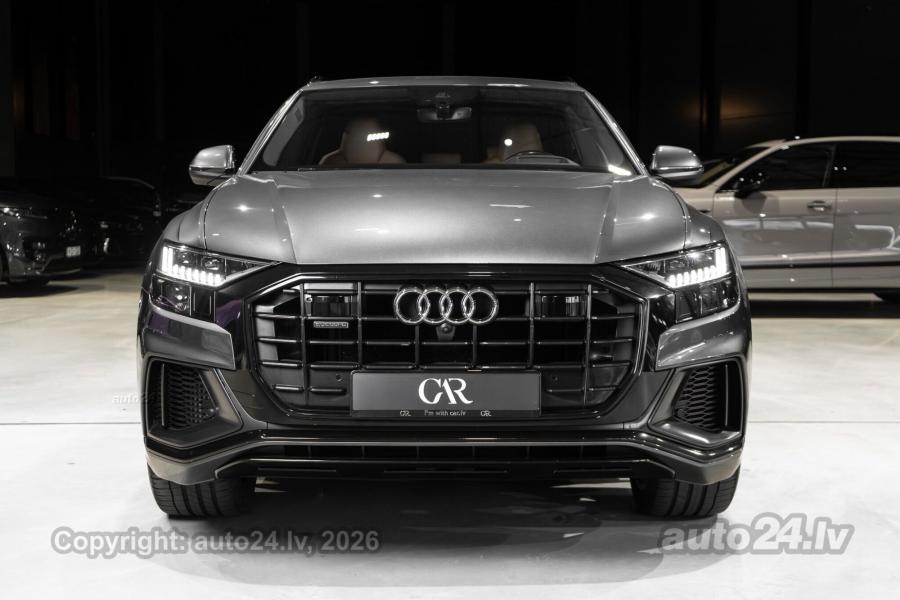 Grey Audi Q8 2020 in Riga, with an engine capacity of 3.00 L and mileage of 108 thousand km for 52490 €, photo 3 on AUTOMOTO.COM.LV