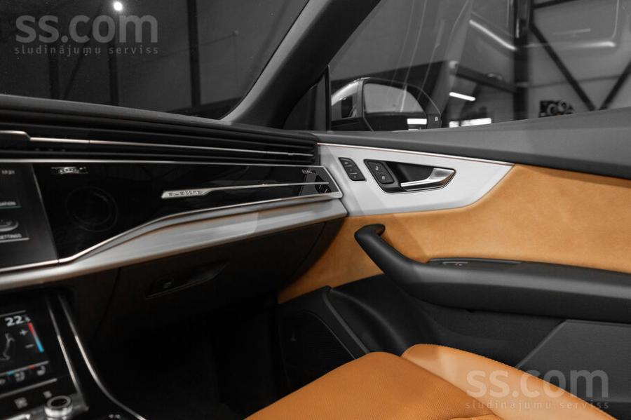 Grey Audi Q8 2020 in Riga, with an engine capacity of 3.00 L and mileage of 108 thousand km for 52490 €, photo 29 on AUTOMOTO.COM.LV