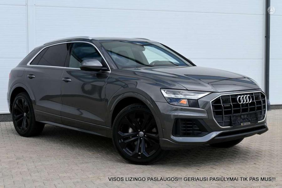 Grey Audi Q8 2020 in Kretinga, with an engine capacity of 3.00 L and mileage of 172 thousand km for 37199 €, photo 1 on AUTOMOTO.COM.LV