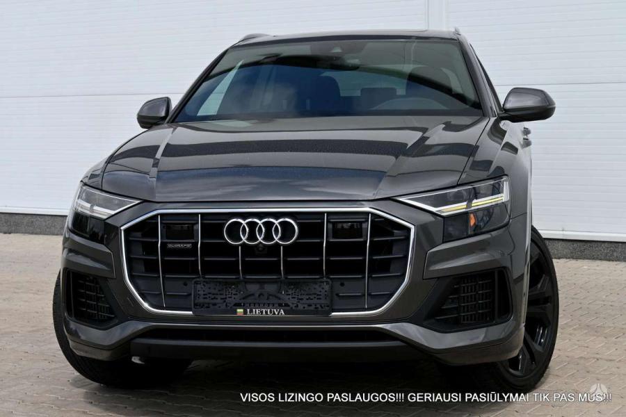 Grey Audi Q8 2020 in Kretinga, with an engine capacity of 3.00 L and mileage of 172 thousand km for 37199 €, photo 3 on AUTOMOTO.COM.LV