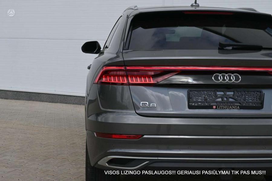 Grey Audi Q8 2020 in Kretinga, with an engine capacity of 3.00 L and mileage of 172 thousand km for 37199 €, photo 13 on AUTOMOTO.COM.LV