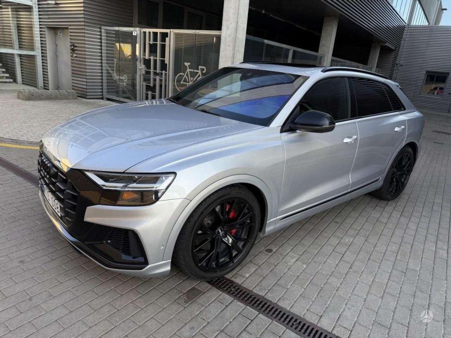 Grey Audi Q8 2020 in Vilnius, with an engine capacity of 3.00 L and mileage of 82 thousand km for 41499 €, photo 13 on AUTOMOTO.COM.LV