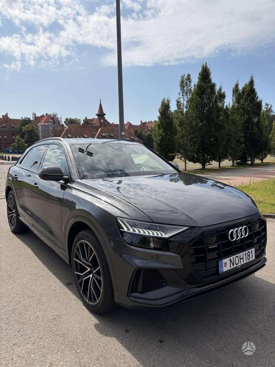 Pelēks Audi Q8 2020 Klaipėda, ar dzinēja tilpumu 3.00 L un nobraukumu 78 tūkst. km par 40900 €, foto 1 vietnē AUTOMOTO.COM.LV