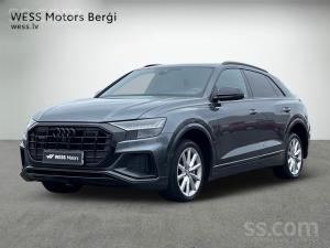 Pelēks Audi Q8 2021 Rīga, ar dzinēja tilpumu 3.00 L un nobraukumu 159 tūkst. km par 48900 €, foto  vietnē AUTOMOTO.COM.LV