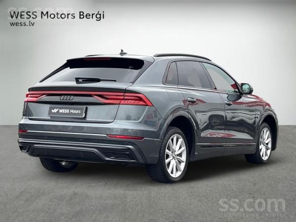 Pelēks Audi Q8 2021 Rīga, ar dzinēja tilpumu 3.00 L un nobraukumu 159 tūkst. km par 48900 €, foto 2 vietnē AUTOMOTO.COM.LV