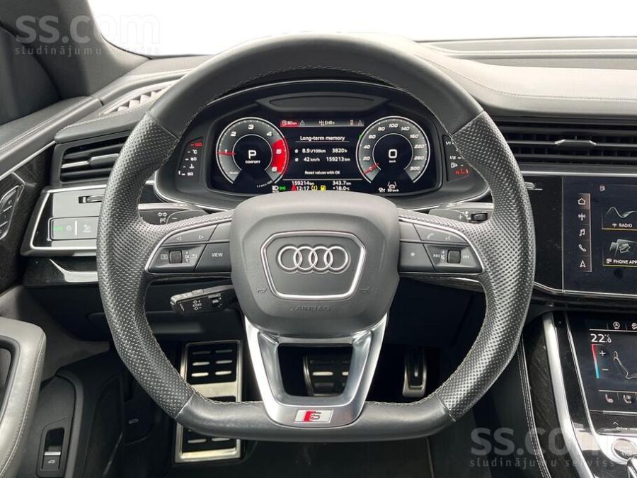 Pelēks Audi Q8 2021 Rīga, ar dzinēja tilpumu 3.00 L un nobraukumu 159 tūkst. km par 46700 €, foto 13 vietnē AUTOMOTO.COM.LV