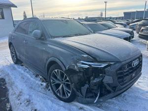 Grey Audi Q8 2022 in Tartu, with an engine capacity of 2.97 L and mileage of 110 thousand km for 43400 €, photo  on AUTOMOTO.COM.LV
