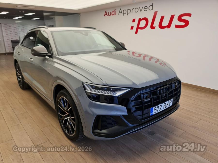 Grey Audi Q8 2022 in Tallinn, with an engine capacity of 3.00 L and mileage of 82 thousand km for 69000 €, photo 1 on AUTOMOTO.COM.LV