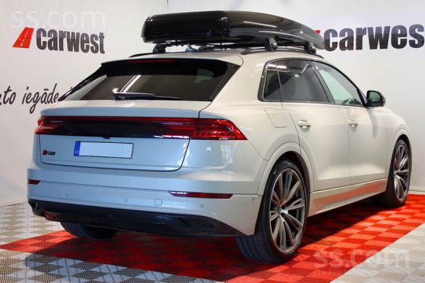 Grey Audi Q8 2022 in Riga, with an engine capacity of 3.00 L and mileage of 66 thousand km for 72000 €, photo 4 on AUTOMOTO.COM.LV