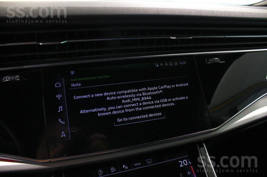 Grey Audi Q8 2022 in Riga, with an engine capacity of 3.00 L and mileage of 66 thousand km for 72000 €, photo 16 on AUTOMOTO.COM.LV
