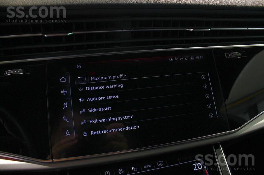 Grey Audi Q8 2022 in Riga, with an engine capacity of 3.00 L and mileage of 66 thousand km for 72000 €, photo 17 on AUTOMOTO.COM.LV
