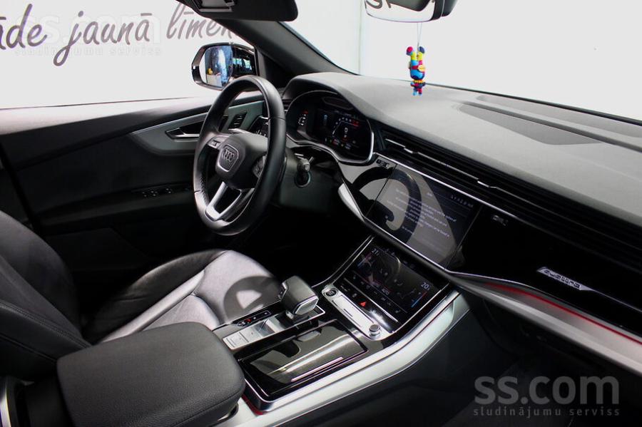 Grey Audi Q8 2022 in Riga, with an engine capacity of 3.00 L and mileage of 66 thousand km for 72000 €, photo 22 on AUTOMOTO.COM.LV
