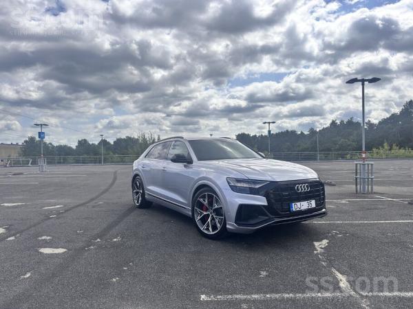 Grey Audi Q8 2022 in Riga, with an engine capacity of 3.00 L and mileage of 180 thousand km for 48000 €, photo 2 on AUTOMOTO.COM.LV