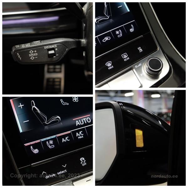 Grey Audi Q8 2024 in Tallinn, with an engine capacity of 3.00 L and mileage of 51 thousand km for 89900 €, photo 11 on AUTOMOTO.COM.LV