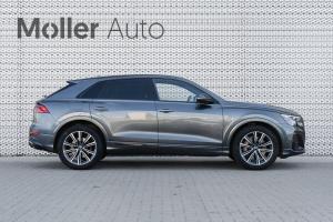 Pelēks Audi Q8 2024 Mārupe, ar dzinēja tilpumu 3.00 L un nobraukumu 85 tūkst. km par 64900 €, foto 6 vietnē AUTOMOTO.COM.LV