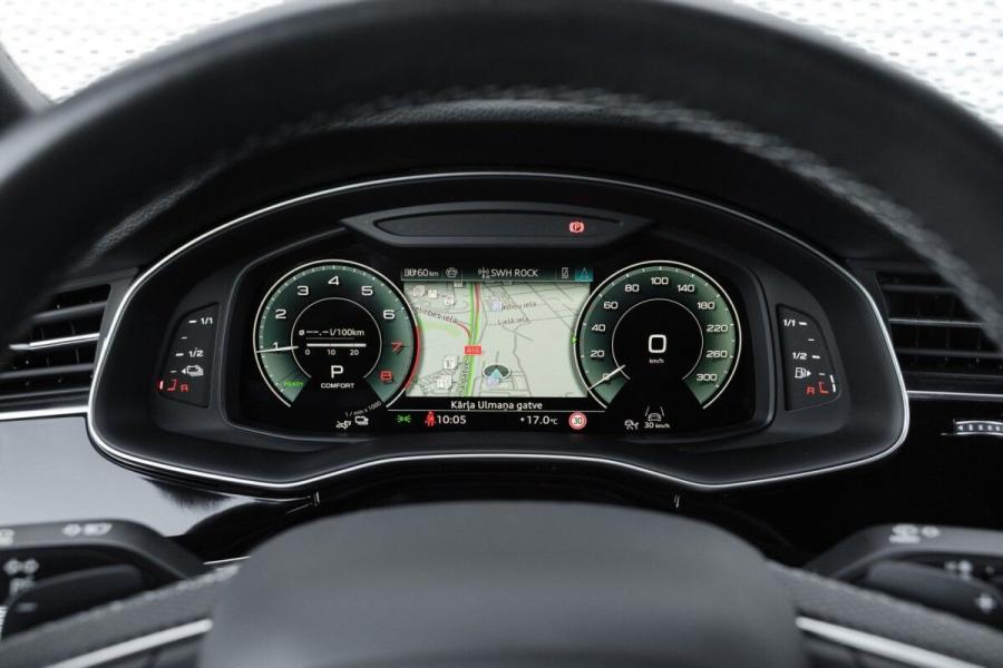 Pelēks Audi Q8 2024 Mārupe, ar dzinēja tilpumu 3.00 L un nobraukumu 85 tūkst. km par 64900 €, foto 19 vietnē AUTOMOTO.COM.LV