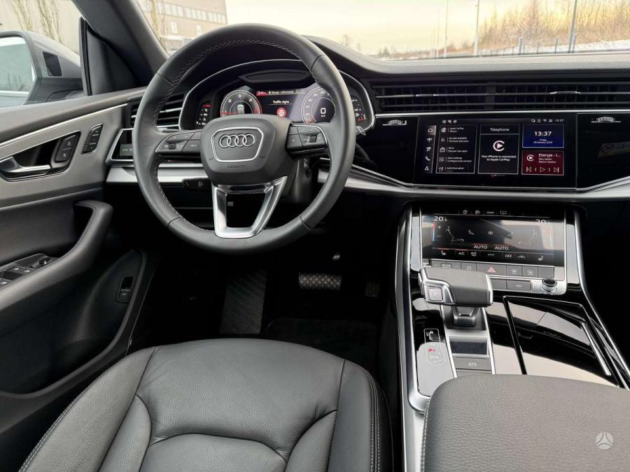 Pelēks Audi Q8 2025 Klaipėda, ar dzinēja tilpumu 2.97 L un nobraukumu 9 tūkst. km par 77900 €, foto 12 vietnē AUTOMOTO.COM.LV