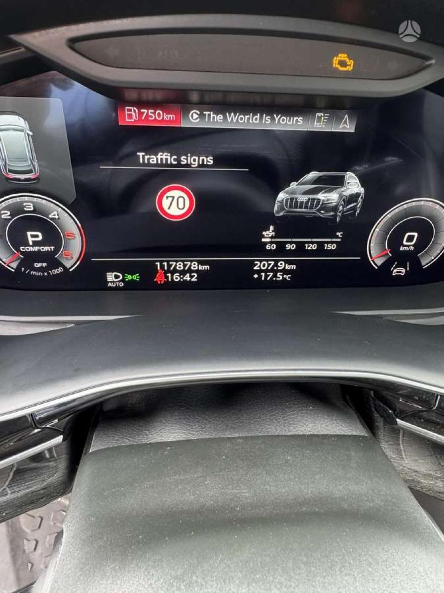 Pelēks Audi Q8 2021 Biržai, ar dzinēja tilpumu 3.00 L un nobraukumu 118 tūkst. km par 42000 €, foto 23 vietnē AUTOMOTO.COM.LV