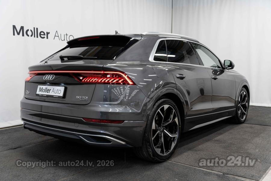 Pelēks Audi Q8 2019 Tallina, ar dzinēja tilpumu 3.00 L un nobraukumu 109 tūkst. km par 46900 €, foto 7 vietnē AUTOMOTO.COM.LV