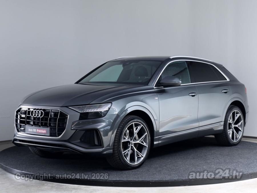 Grey Audi Q8 2022 in Tallinn, with an engine capacity of 3.00 L and mileage of 0 thousand km for 64000 €, photo 1 on AUTOMOTO.COM.LV