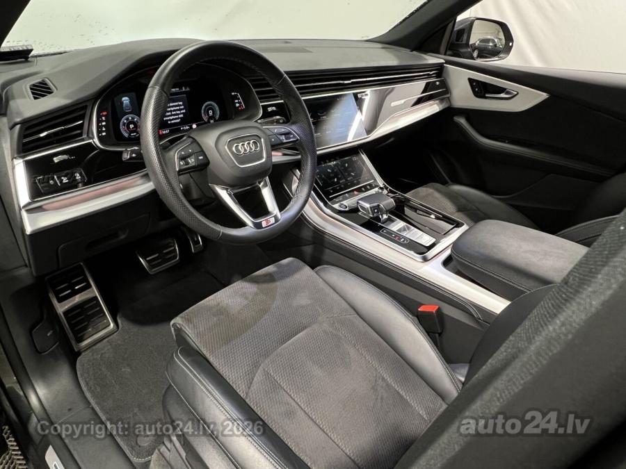 Grey Audi Q8 2022 in Tallinn, with an engine capacity of 3.00 L and mileage of 0 thousand km for 64000 €, photo 11 on AUTOMOTO.COM.LV