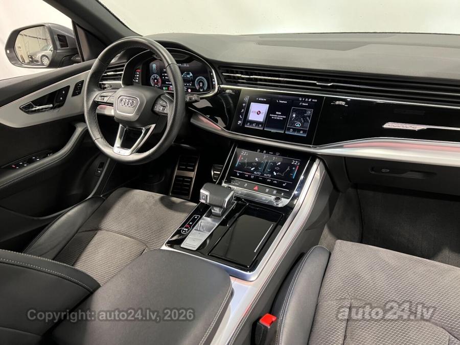 Grey Audi Q8 2022 in Tallinn, with an engine capacity of 3.00 L and mileage of 0 thousand km for 64000 €, photo 24 on AUTOMOTO.COM.LV