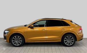 Orange Audi Q8 2018 in Kaunas, with an engine capacity of 2.97 L and mileage of 174 thousand km for 41800 €, photo 3 on AUTOMOTO.COM.LV