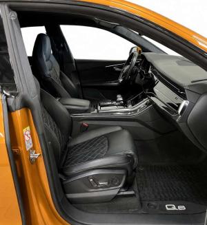 Orange Audi Q8 2018 in Kaunas, with an engine capacity of 2.97 L and mileage of 174 thousand km for 41800 €, photo 7 on AUTOMOTO.COM.LV