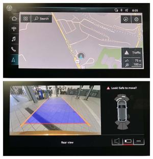 Orange Audi Q8 2018 in Kaunas, with an engine capacity of 2.97 L and mileage of 174 thousand km for 41800 €, photo 15 on AUTOMOTO.COM.LV