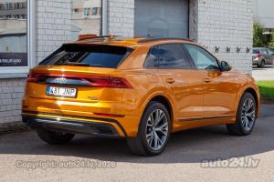 Orange Audi Q8 2019 in Tallinn, with an engine capacity of 3.00 L and mileage of 86 thousand km for 49900 €, photo 9 on AUTOMOTO.COM.LV