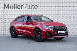 Red Audi Q8 2025 in Riga, with an engine capacity of 4.00 L and mileage of 21 thousand km for 95900 €, photo 3 on AUTOMOTO.COM.LV