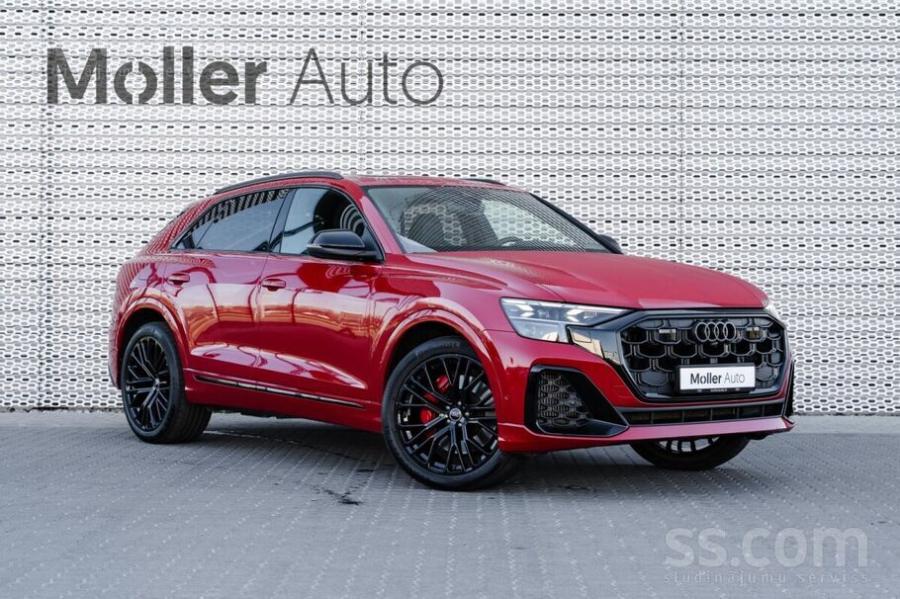 Red Audi Q8 2025 in Riga, with an engine capacity of 4.00 L and mileage of 21 thousand km for 95900 €, photo 3 on AUTOMOTO.COM.LV
