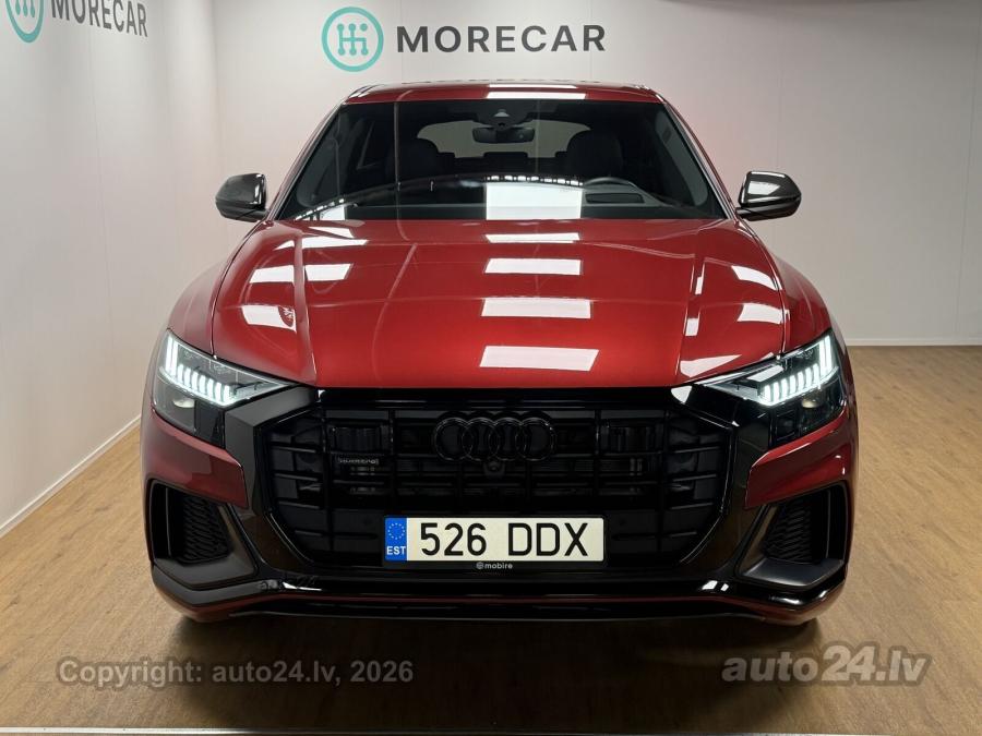 Red Audi Q8 2023 in Tallinn, with an engine capacity of 3.00 L and mileage of 88 thousand km for 64990 €, photo 6 on AUTOMOTO.COM.LV