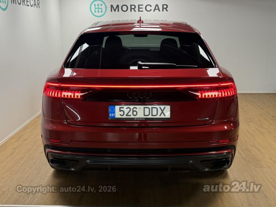 Red Audi Q8 2023 in Tallinn, with an engine capacity of 3.00 L and mileage of 88 thousand km for 64990 €, photo 7 on AUTOMOTO.COM.LV