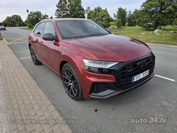Red Audi Q8 2023 in Tallinn, with an engine capacity of 3.00 L and mileage of 88 thousand km for 64900 €, photo 1 on AUTOMOTO.COM.LV