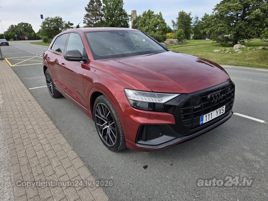 Sarkans Audi Q8 2023 Tallina, ar dzinēja tilpumu 3.00 L un nobraukumu 88 tūkst. km par 64900 €, foto 1 vietnē AUTOMOTO.COM.LV