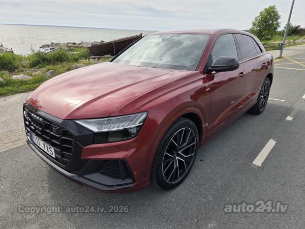 Red Audi Q8 2023 in Tallinn, with an engine capacity of 3.00 L and mileage of 88 thousand km for 64900 €, photo 8 on AUTOMOTO.COM.LV
